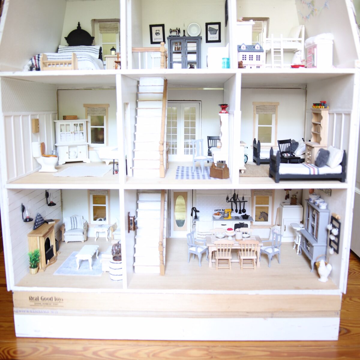 Miniature Farmhouse “Fixer Upper” Reveal - Gracefully Home