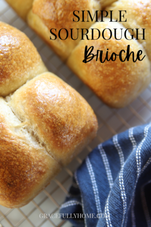 Simple Sourdough Brioche Bread at Home - Gracefully Home